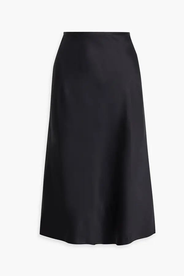 Iris & Ink Margot Satin-crepe Midi Skirt