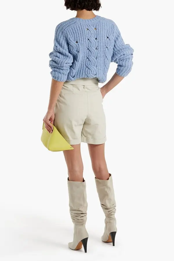 IRO PARIS Maynard Belted Cotton Shorts