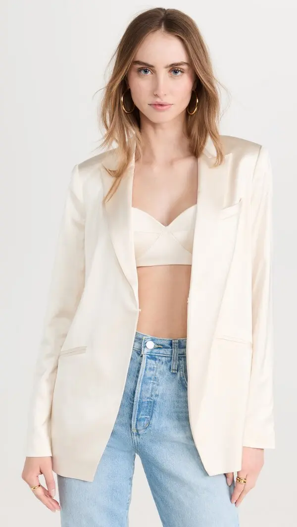 FAVORITE DAUGHTER Satin Blazer