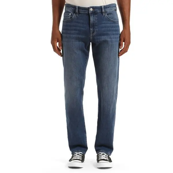 MAVI Marcus Slim Fit Straight Leg Jeans - Mid Foggy