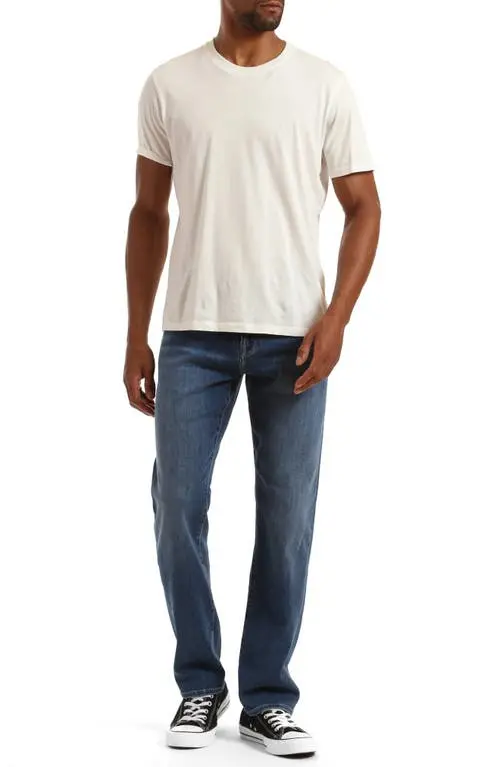 MAVI Marcus Slim Fit Straight Leg Jeans - Mid Foggy