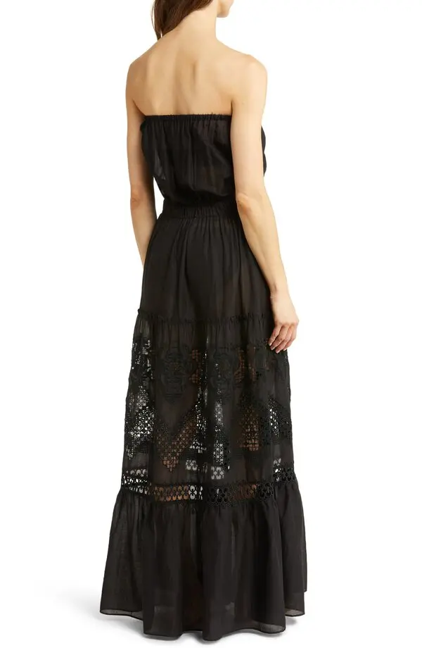 Ramy Brook Sterling Embroidered Cotton Cover-up Maxi Dress