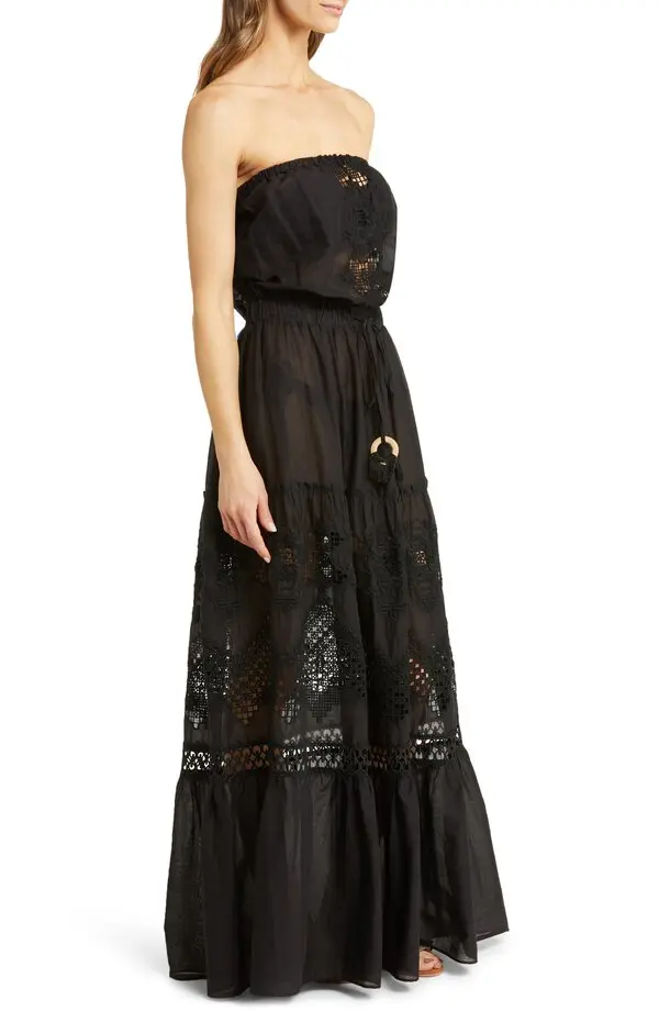 Ramy Brook Sterling Embroidered Cotton Cover-up Maxi Dress