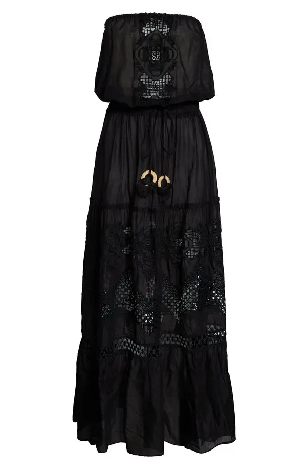 Ramy Brook Sterling Embroidered Cotton Cover-up Maxi Dress