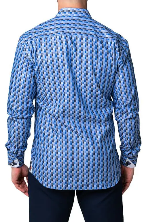MACEOO Einstein Burn Button-up Shirt