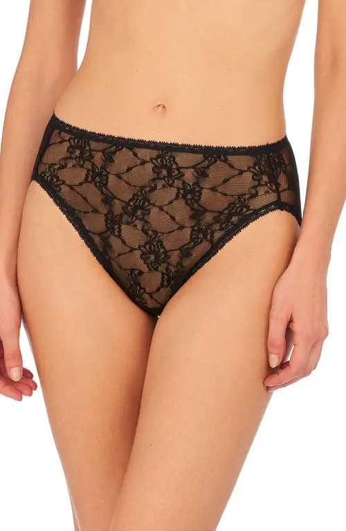 Natori Bliss Allure Lace French Cut Panties - Black