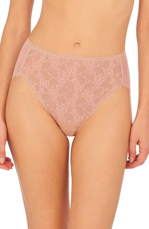 Natori Bliss Allure Lace French Cut Panties - Rose Beige