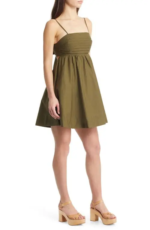 open lace back dress Moon River Women's Tiered Shirred Back tie Cut-Out Eyelet midi Dress,  Brick, XS at Amazon Women's Clothing store