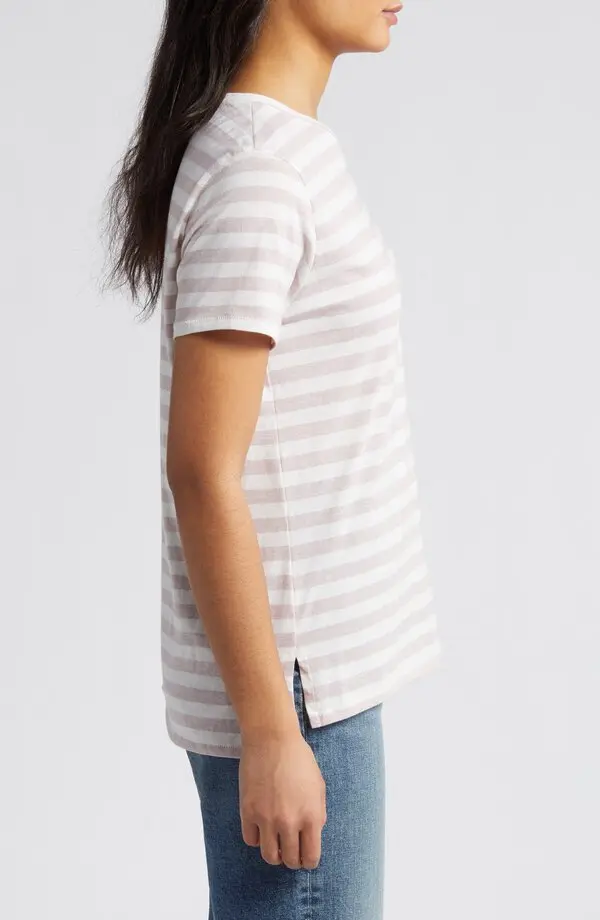 Lucky Brand Print T-shirt - Natural Stripe