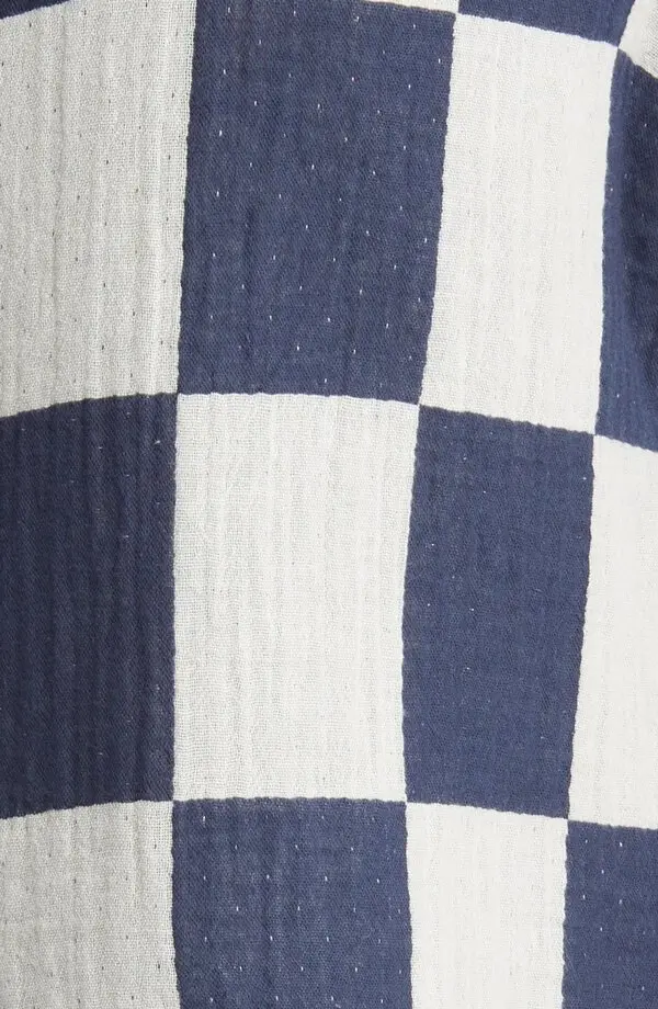Brixton Mykonos Check Cotton Camp Shirt