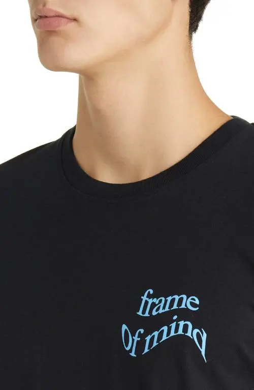 FRAME Logo Graphic T-shirt - Noir