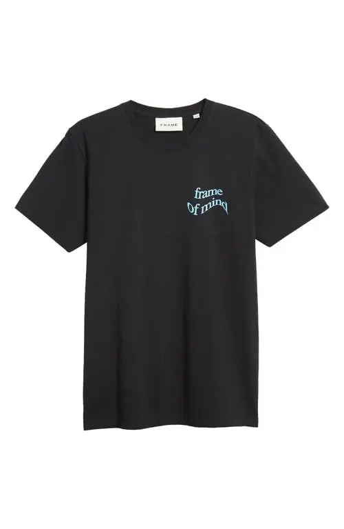FRAME Logo Graphic T-shirt - Noir