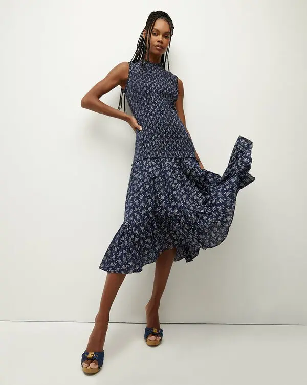mocha cotton gingham finn dress Smocked Button Down Maternity Midi flattering details for everyday Wedding Dresses Newry Lorenzo Mens Leather Casual Style:long sleeve top + tutu