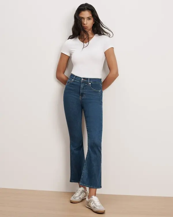 Veronica Beard Carson Kick-flare Jean - Bright Blue