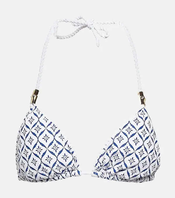 Heidi Klein Printed Triangle Bikini Top