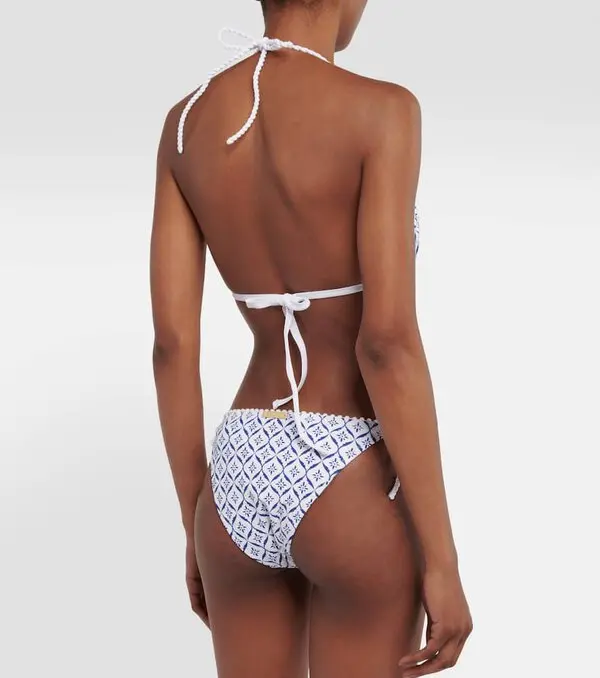 Heidi Klein Printed Triangle Bikini Top
