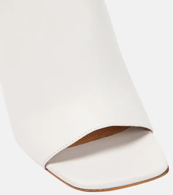 Off-White Leather Mules
