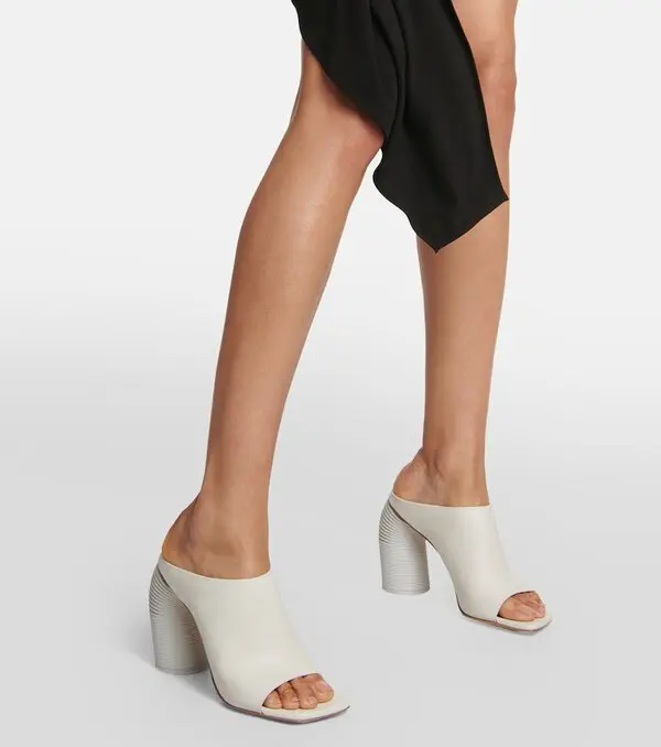 Off-White Leather Mules