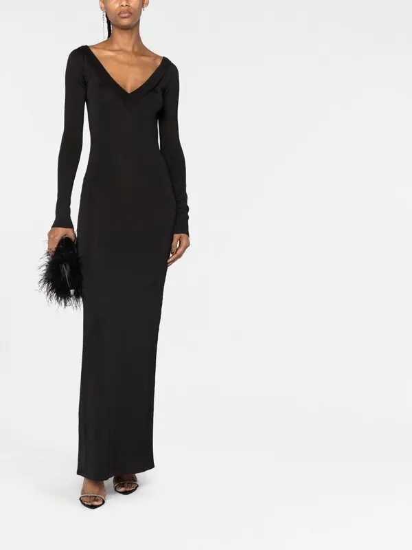Saint Laurent V-neck Maxi Dress