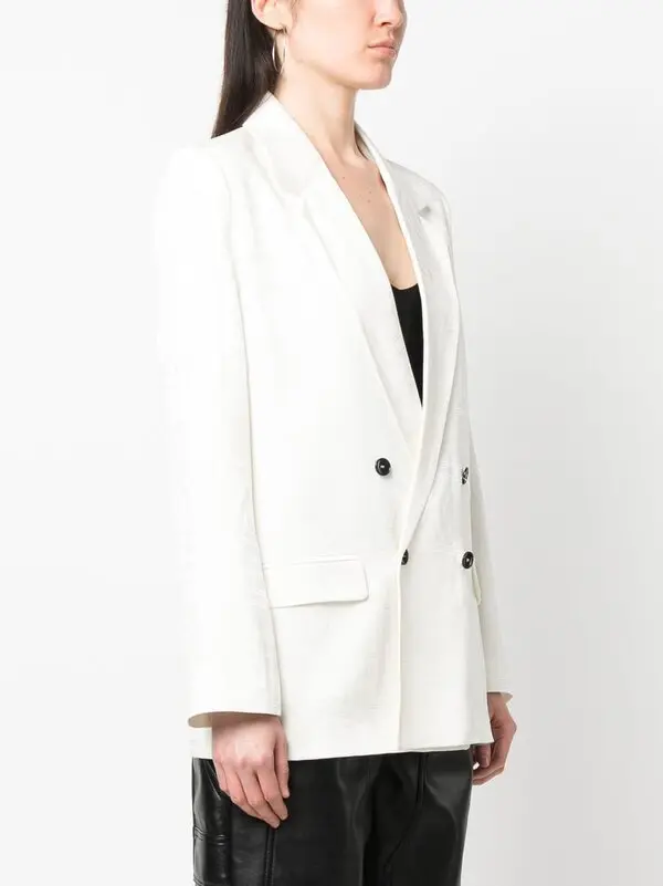 Karl Lagerfeld Logo Jacquard Double-breasted Blazer