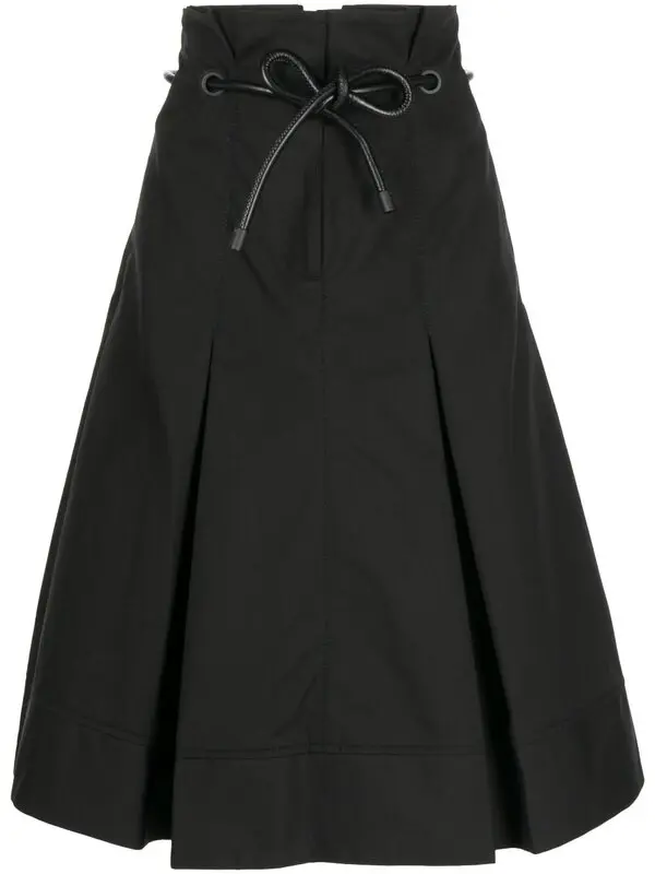 3.1 Phillip Lim Origami Midi Skirt - Black