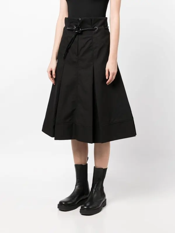 3.1 Phillip Lim Origami Midi Skirt - Black