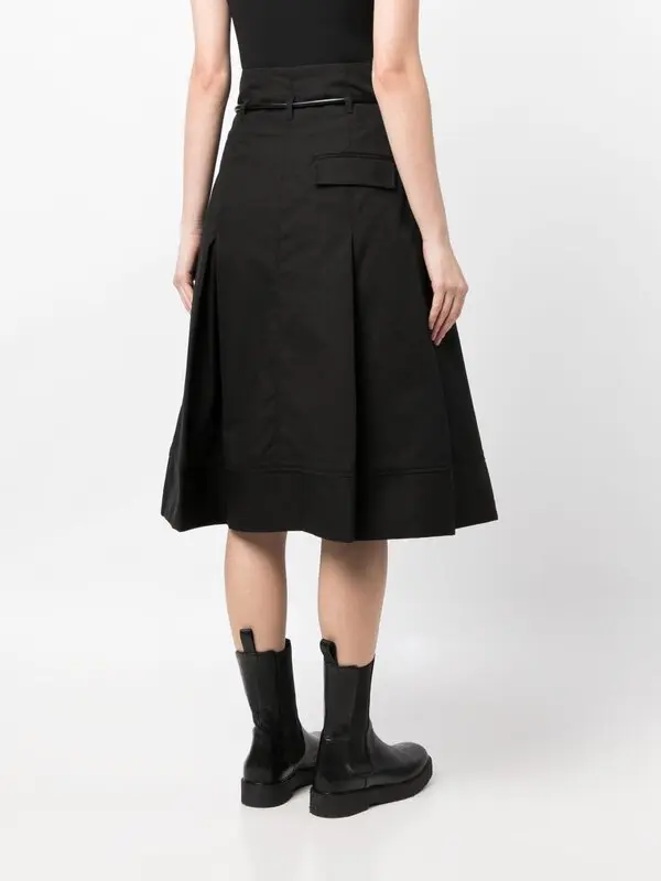 3.1 Phillip Lim Origami Midi Skirt - Black