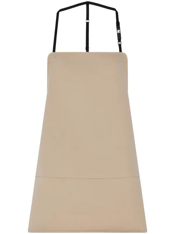 COURREGES Backless Twill Mini Dress