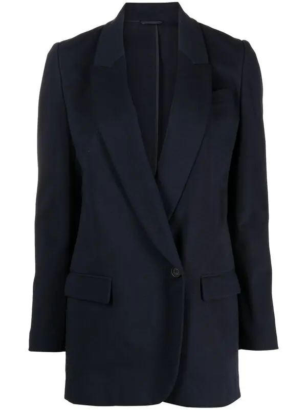 Brunello Cucinelli Single-breasted Tailored Jacket - Blue