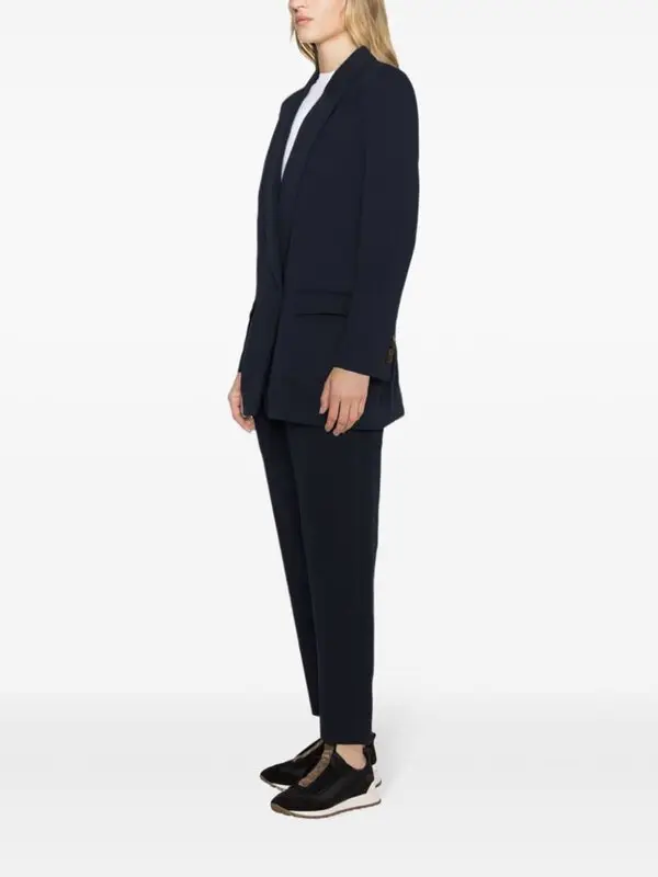 Brunello Cucinelli Single-breasted Tailored Jacket - Blue