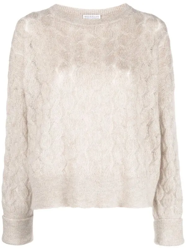 Brunello Cucinelli Cable-knit Long-sleeve Jumper