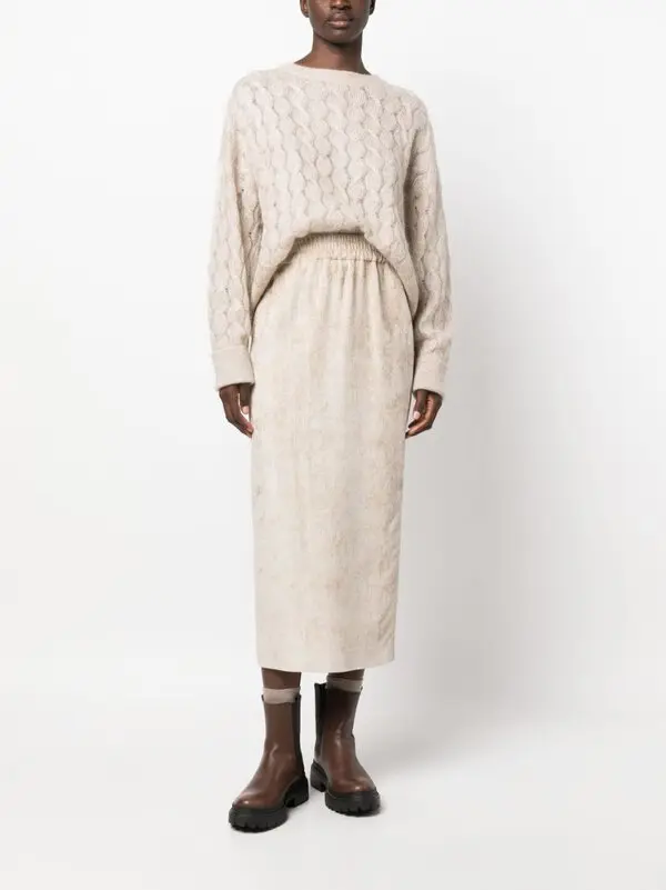 Brunello Cucinelli Cable-knit Long-sleeve Jumper