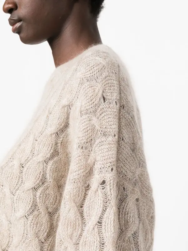 Brunello Cucinelli Cable-knit Long-sleeve Jumper