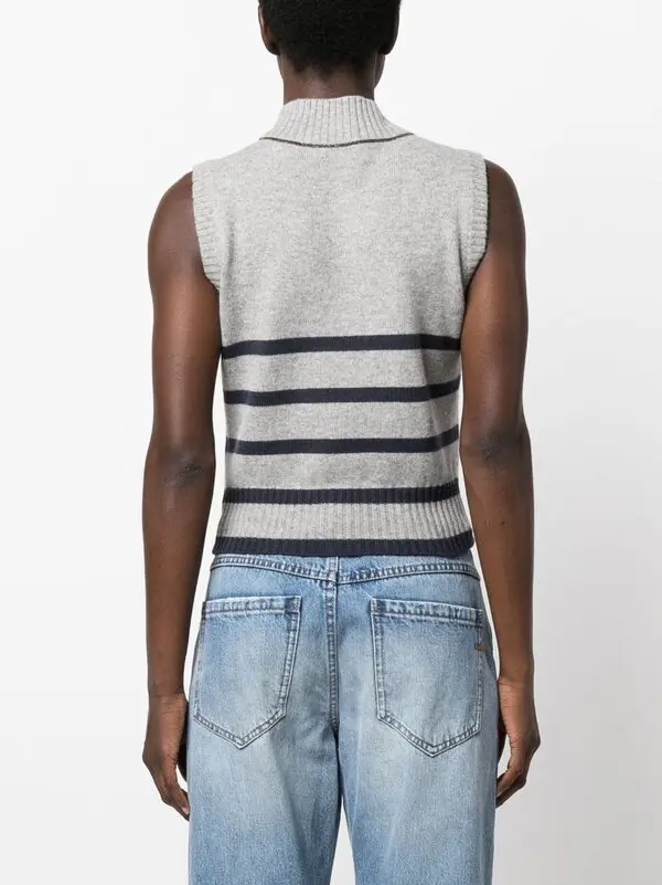 Brunello Cucinelli Striped Cashmere Vest