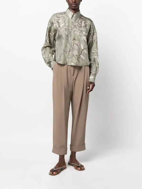 Brunello Cucinelli Cropped Tailored Trousers