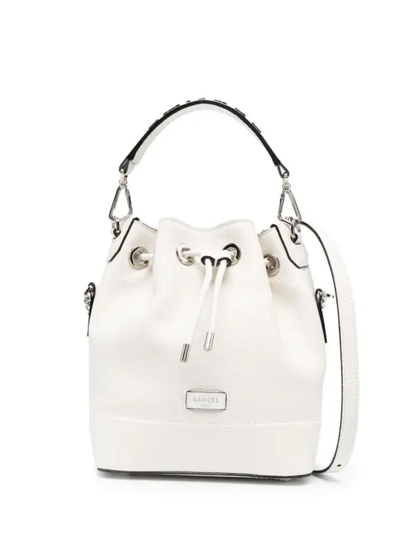 LANCEL Grained-texture Leather Bucket Bag