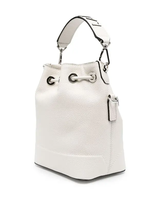 LANCEL Grained-texture Leather Bucket Bag