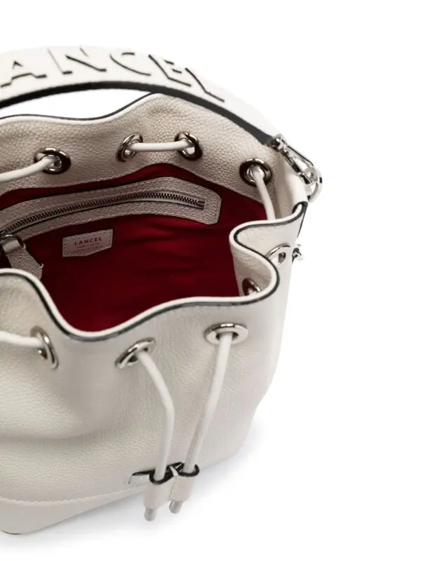 LANCEL Grained-texture Leather Bucket Bag
