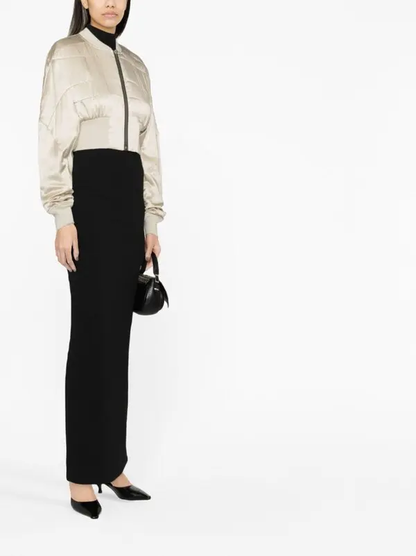 Rick Owens Girders Cropped Bomber Jacket - Neutrals