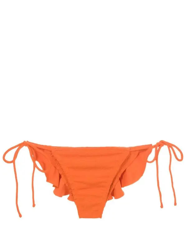 CLUBE BOSSA Malgosia Ruffle-hem Bikini Bottoms - Orange