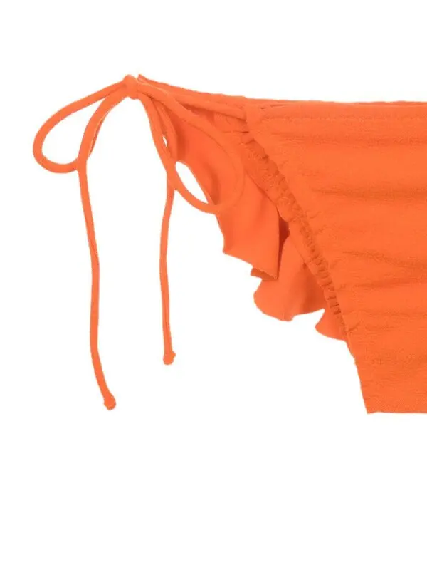 CLUBE BOSSA Malgosia Ruffle-hem Bikini Bottoms - Orange