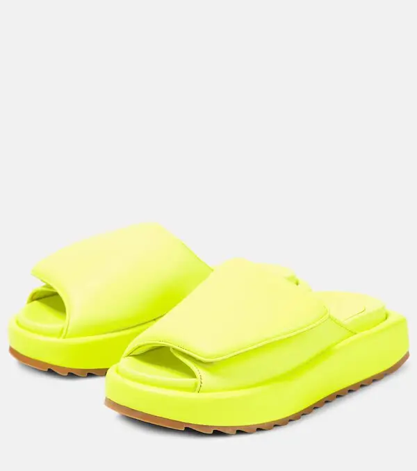 GIA BORGHINI Gia 1 Leather Slides