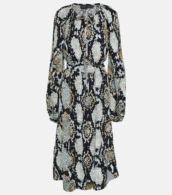 Proenza Schouler Printed Jersey Midi Dress