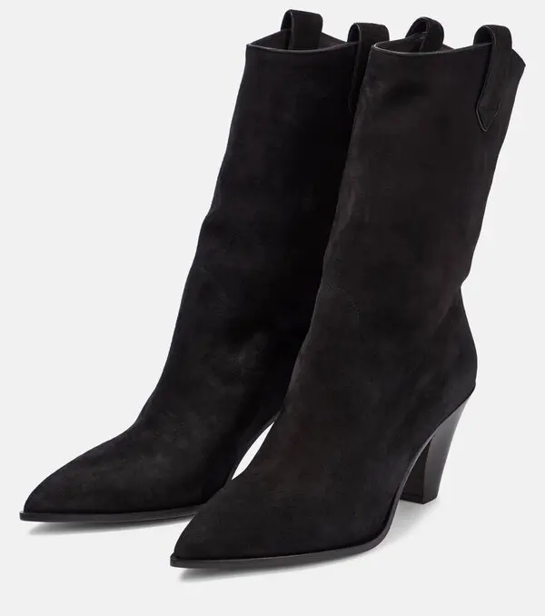 AQUAZZURA Boogie Suede Cowboy Boots