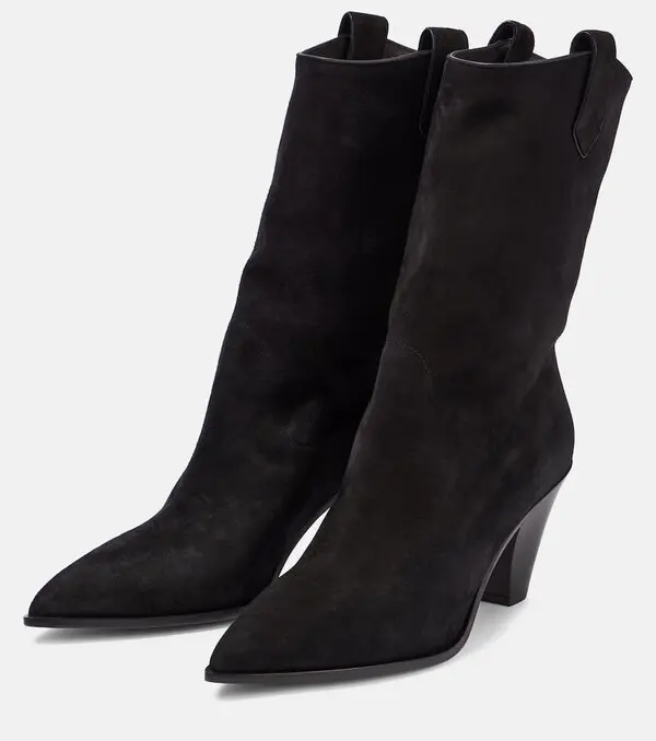 AQUAZZURA Boogie Suede Cowboy Boots