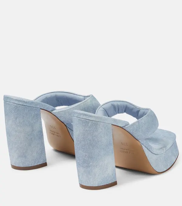 GIA BORGHINI Gia 17 Uni Platform Thong Sandals - Blue