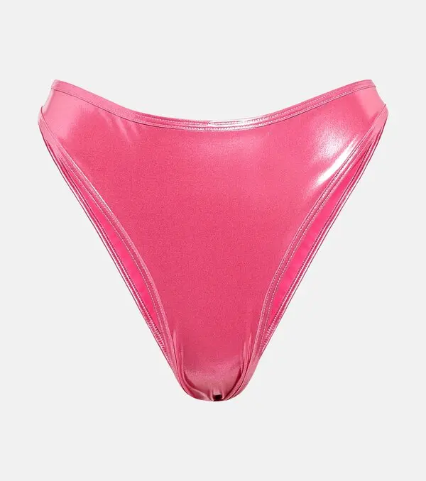 REINA OLGA Coolio Lamé Bikini Bottom - Pink