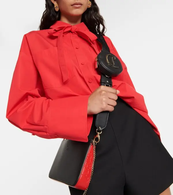 CHRISTIAN LOUBOUTIN Loubila Leather Clutch