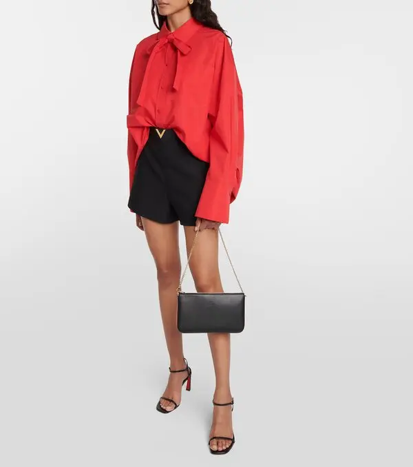 CHRISTIAN LOUBOUTIN Loubila Leather Clutch