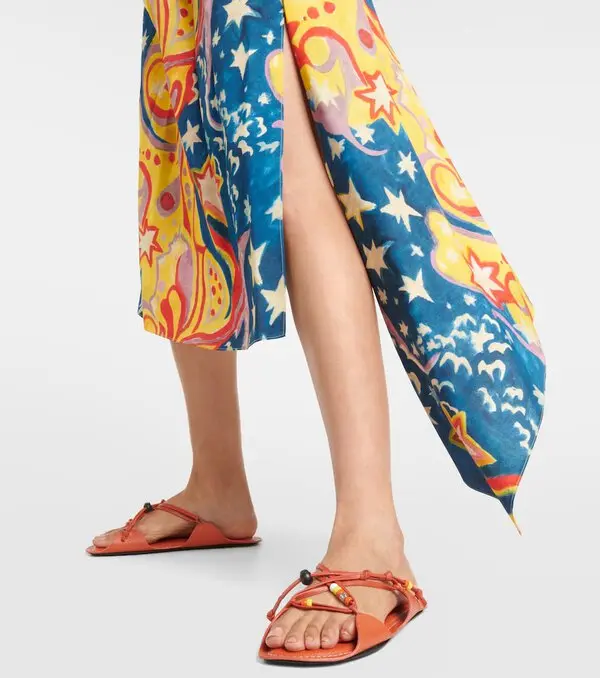 Marni X No Vacancy Inn Beaded Leather Sandals